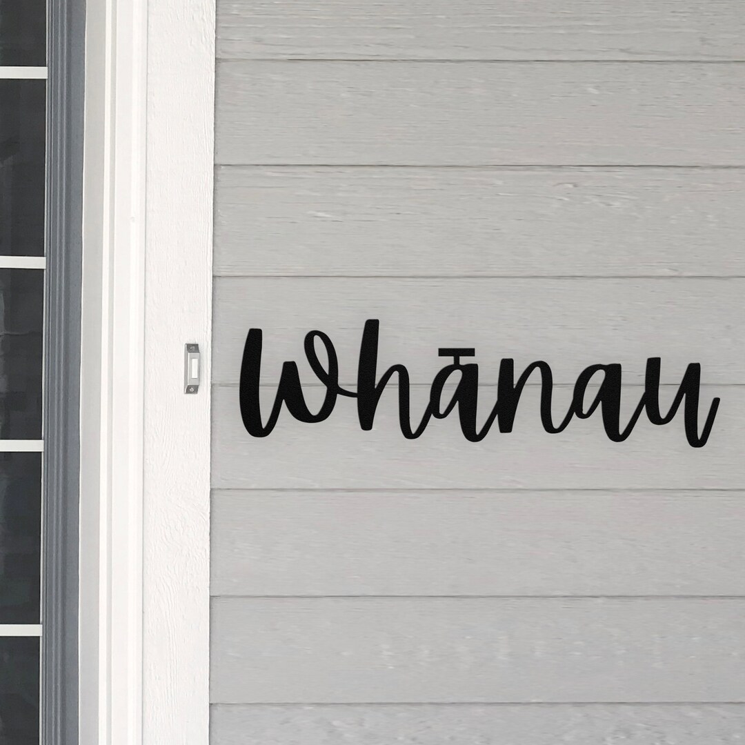 New Zealand Maori Whanau (family) Metal Sign Definition Wall Art - Etsy