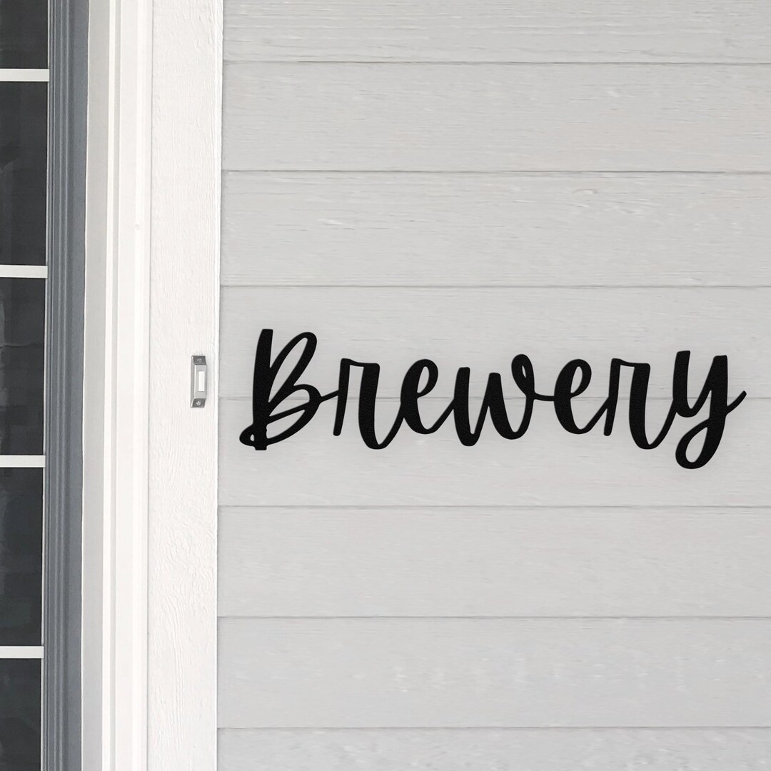 Custom Brewery Sign Metal Bar Sign Brew Pub Beer Man Cave Custom Last ...