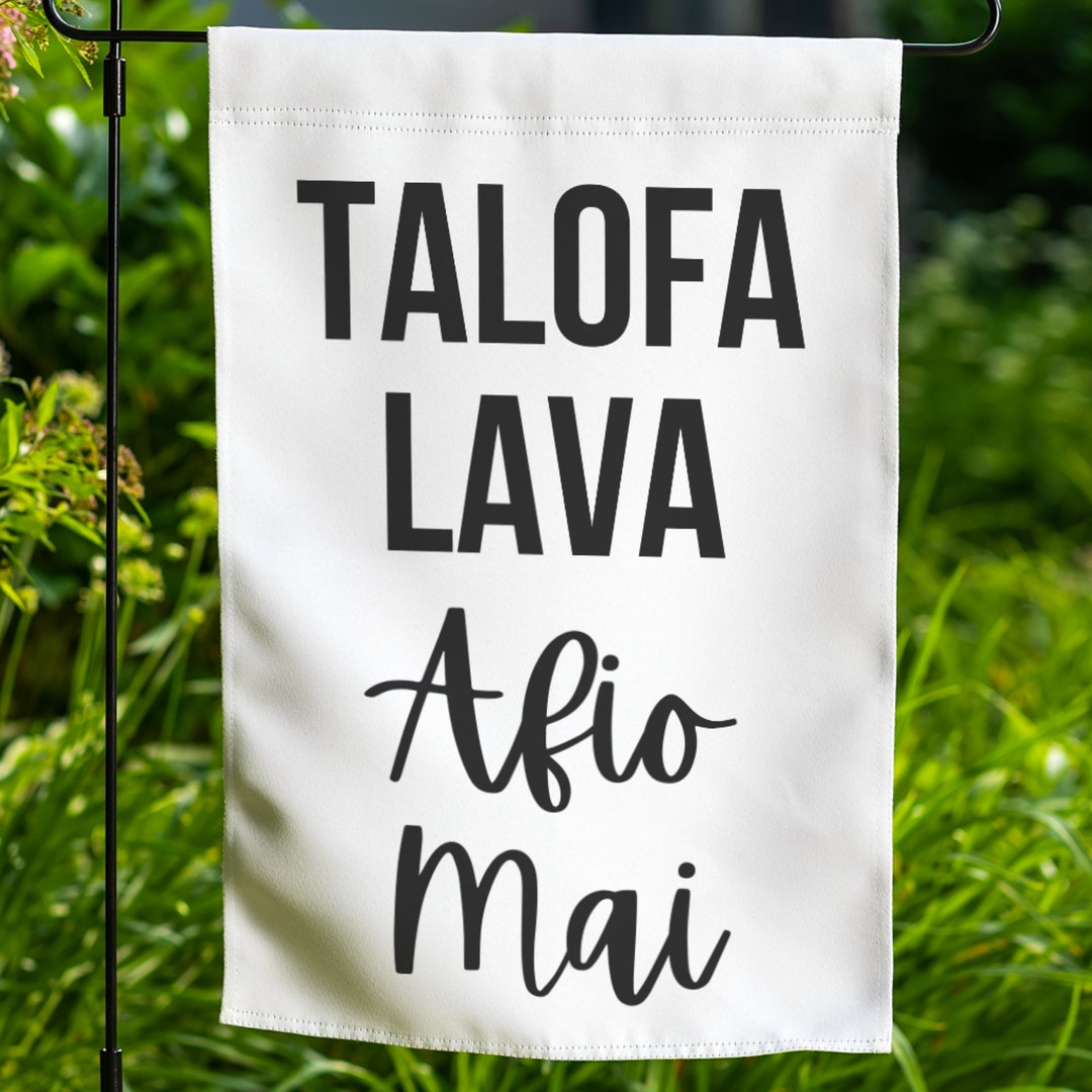 Talofa Lava Door Garden Flag Banner Yard Sign With Samoan Gift for ...