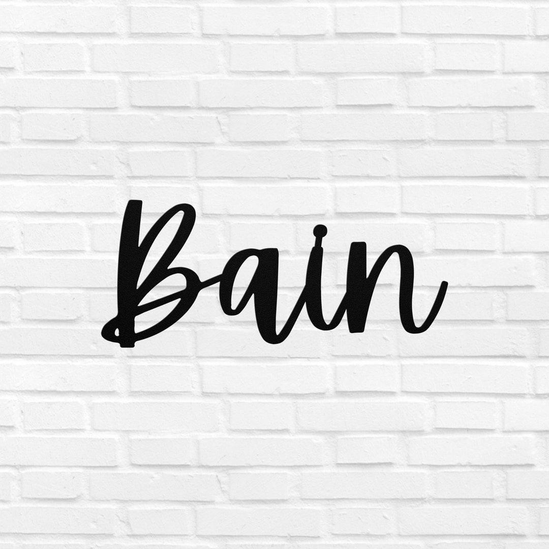 Le Bain Sign French Bathroom Metal Sign New Orleans Wall - Etsy