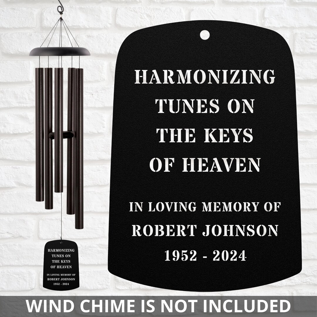 Keyboardist Wind Chime Sail Keyboard Memorial Keyboard Loss Gift ...