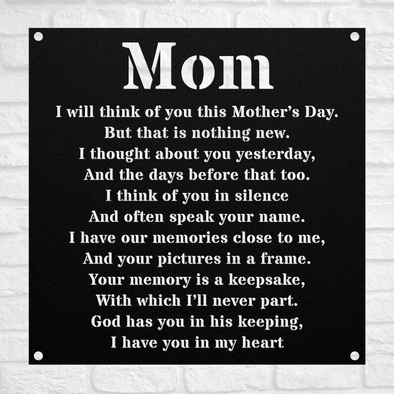 Mothers Day in Loving Memory Memorial Remembrance Gift Grave - Etsy