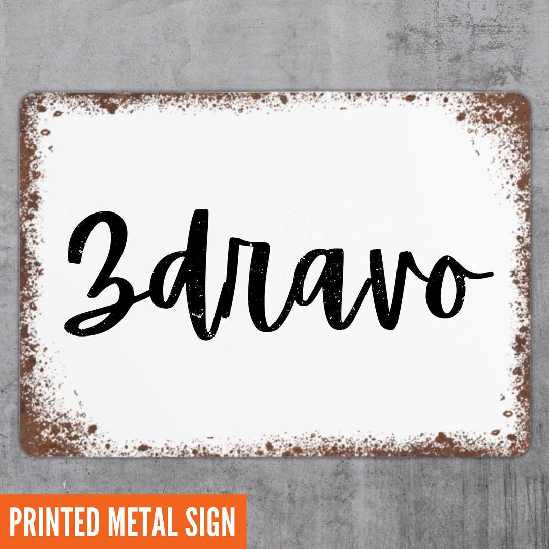 Zdravo Sign Macedonian Metal Sign Plaque Front Door Wreath Front Door ...