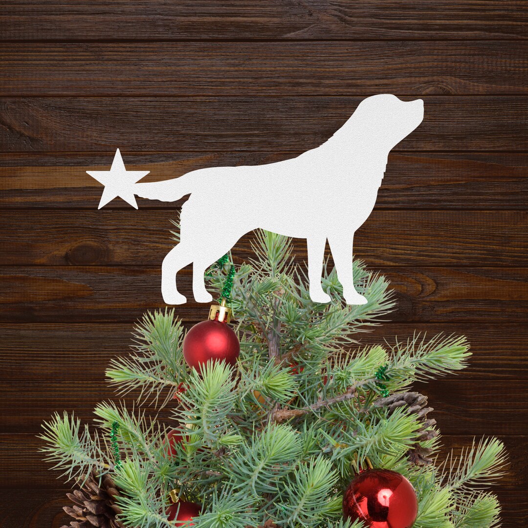 Labrador Tree Topper Christmas Holiday Decoration Ornament Dog Gift ...