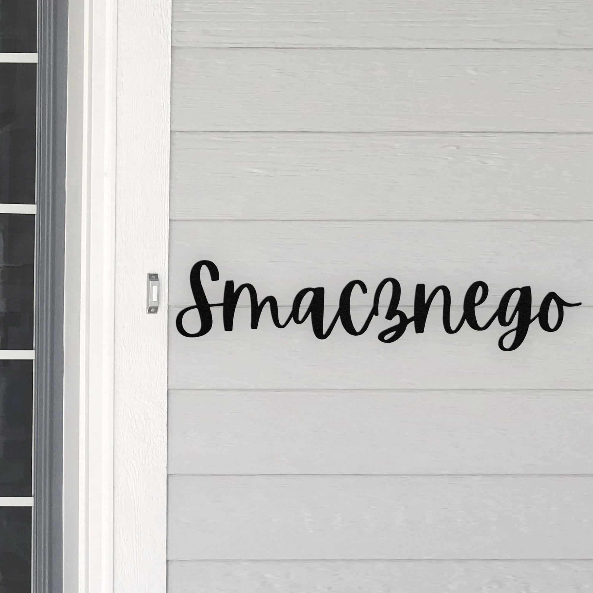 Polish Sign, Smacznego, Enjoy Your Meal, Kitchen Decor Metal Sign - Etsy