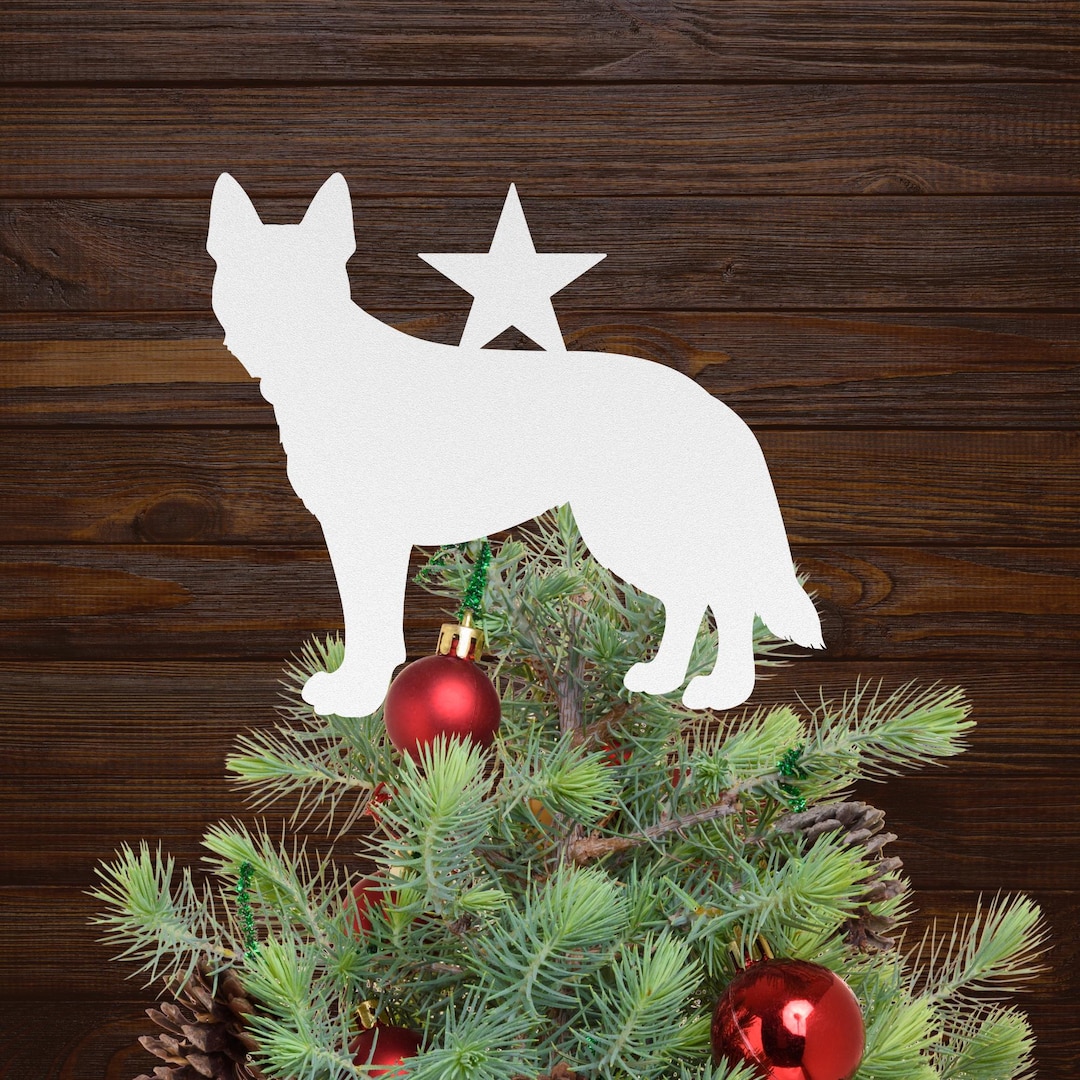 Blue Heeler Tree Topper Christmas Holiday Decoration Ornament Dog Gift ...