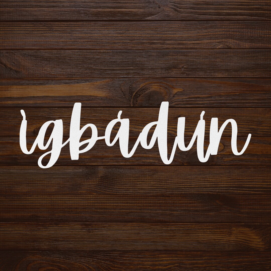 Yoruba Metal Sign Igbadun Cheers Wall Art Plaque Front Home Decor Porch ...