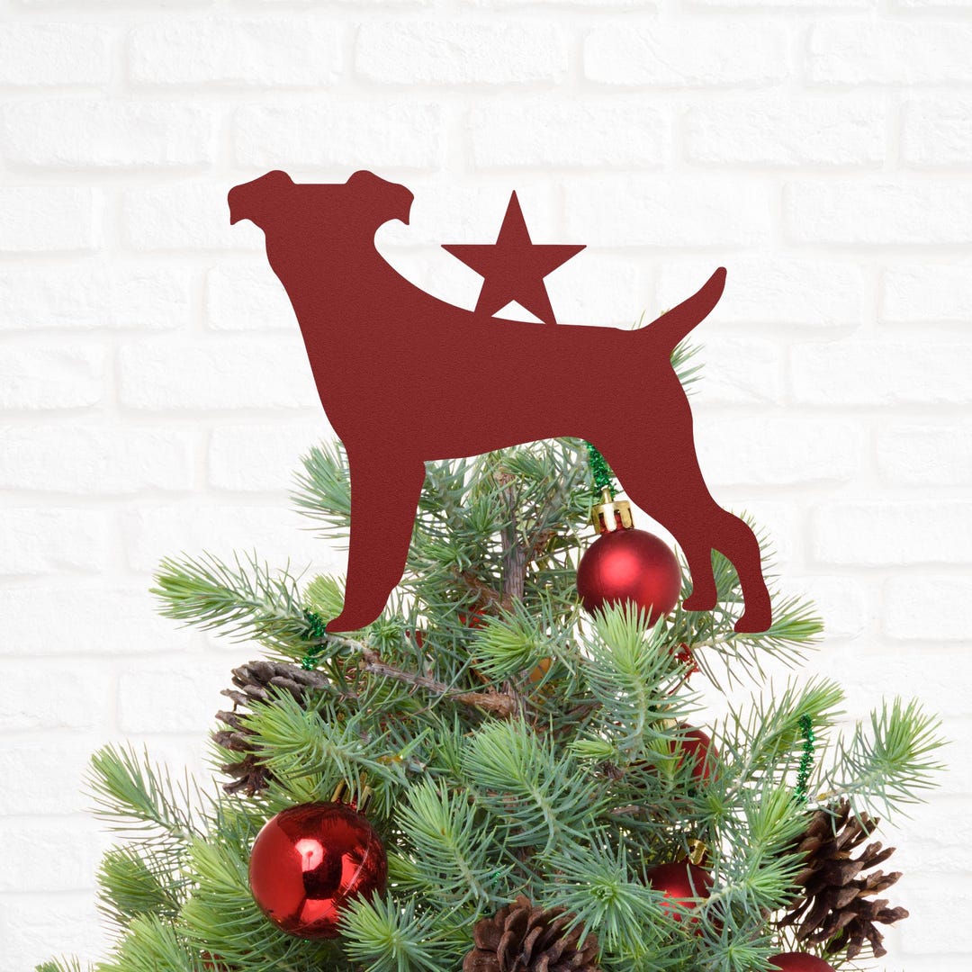 Parson Russell Terrier Tree Topper Christmas Holiday Decoration ...