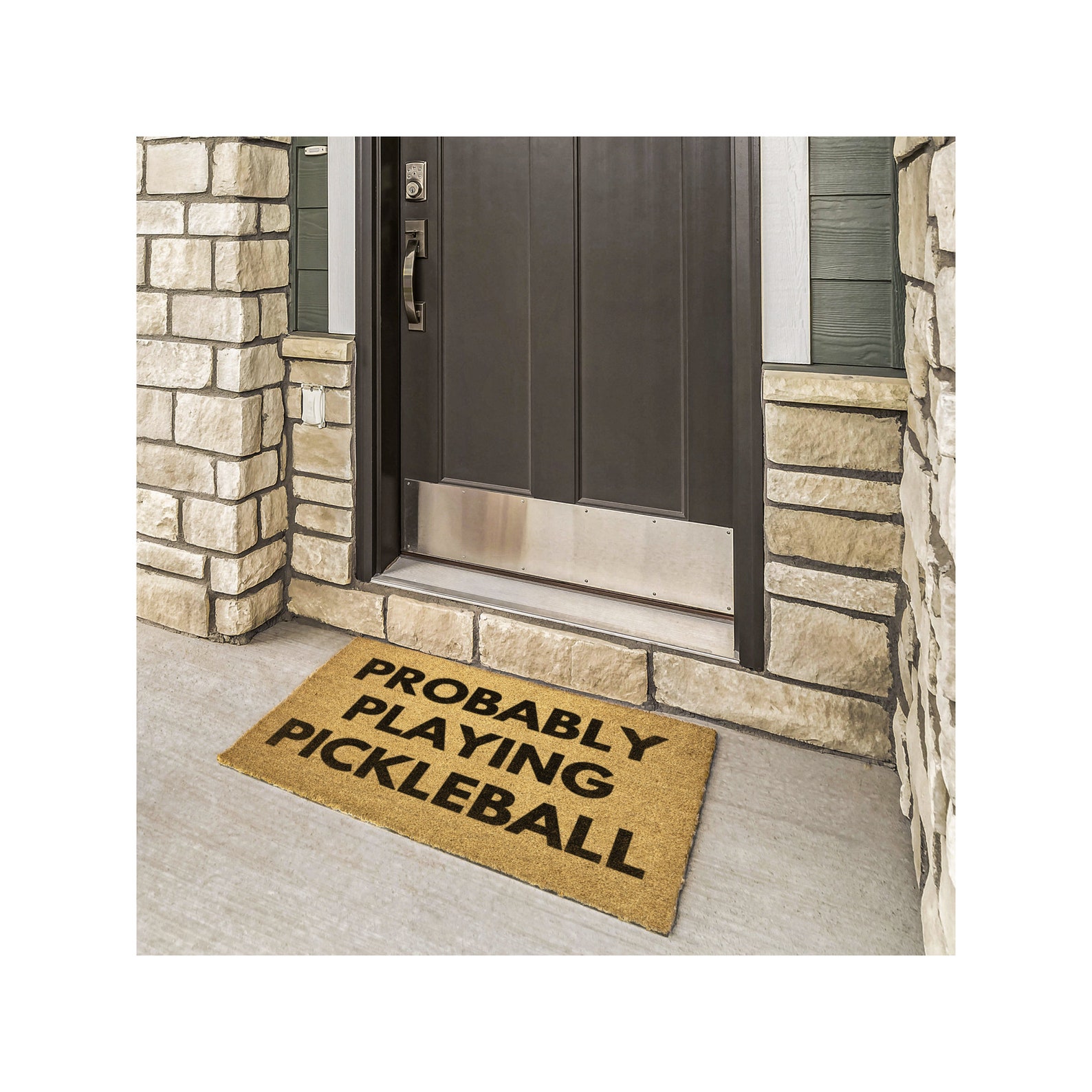 Pickleball Doormat, Pickleball Gifts, Probably Playing Pickleball Door ...