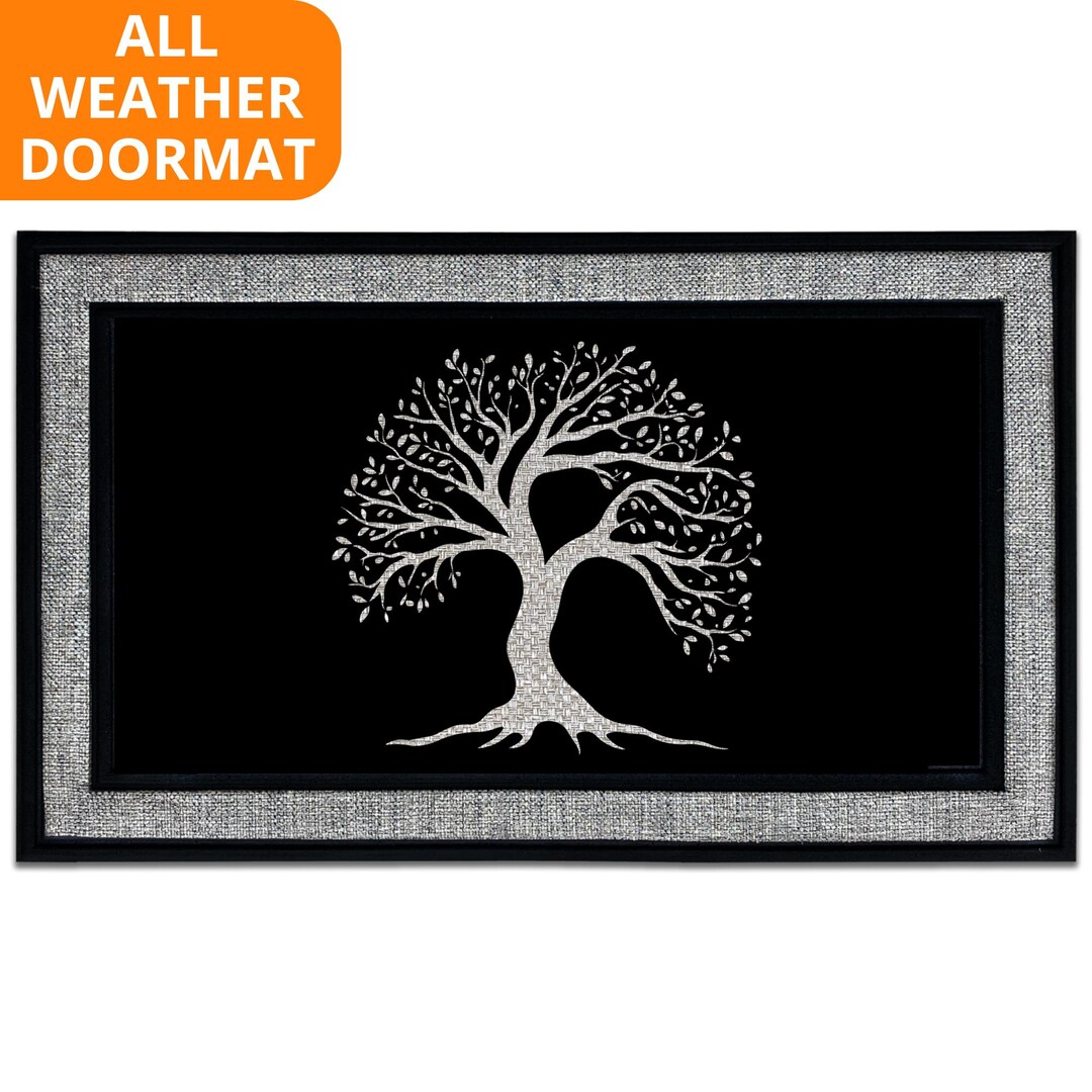 Tree of Life Doormat Door Mat Doormat - Tropical Tree Mat - Welcome ...