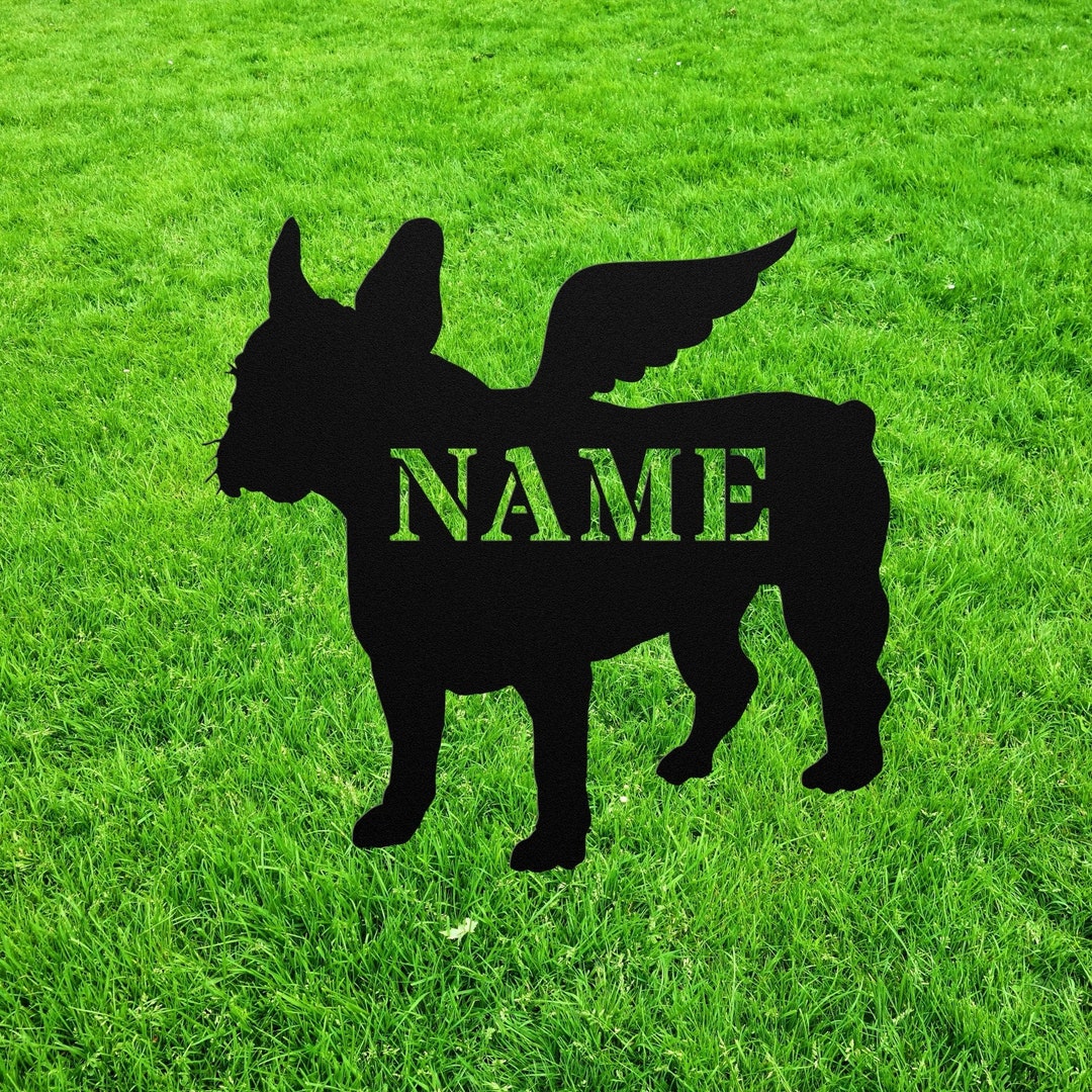 Frenchie Angel Wings French Bulldog Angel Statue Figurine for Garden ...