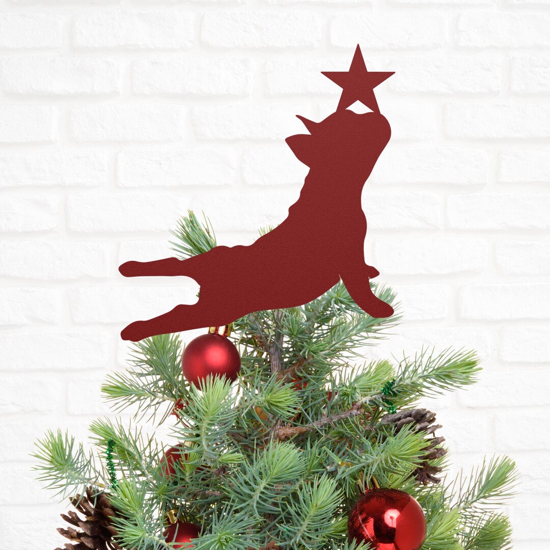 Frenchie Tree Topper Christmas French Bulldog Holiday Decoration ...