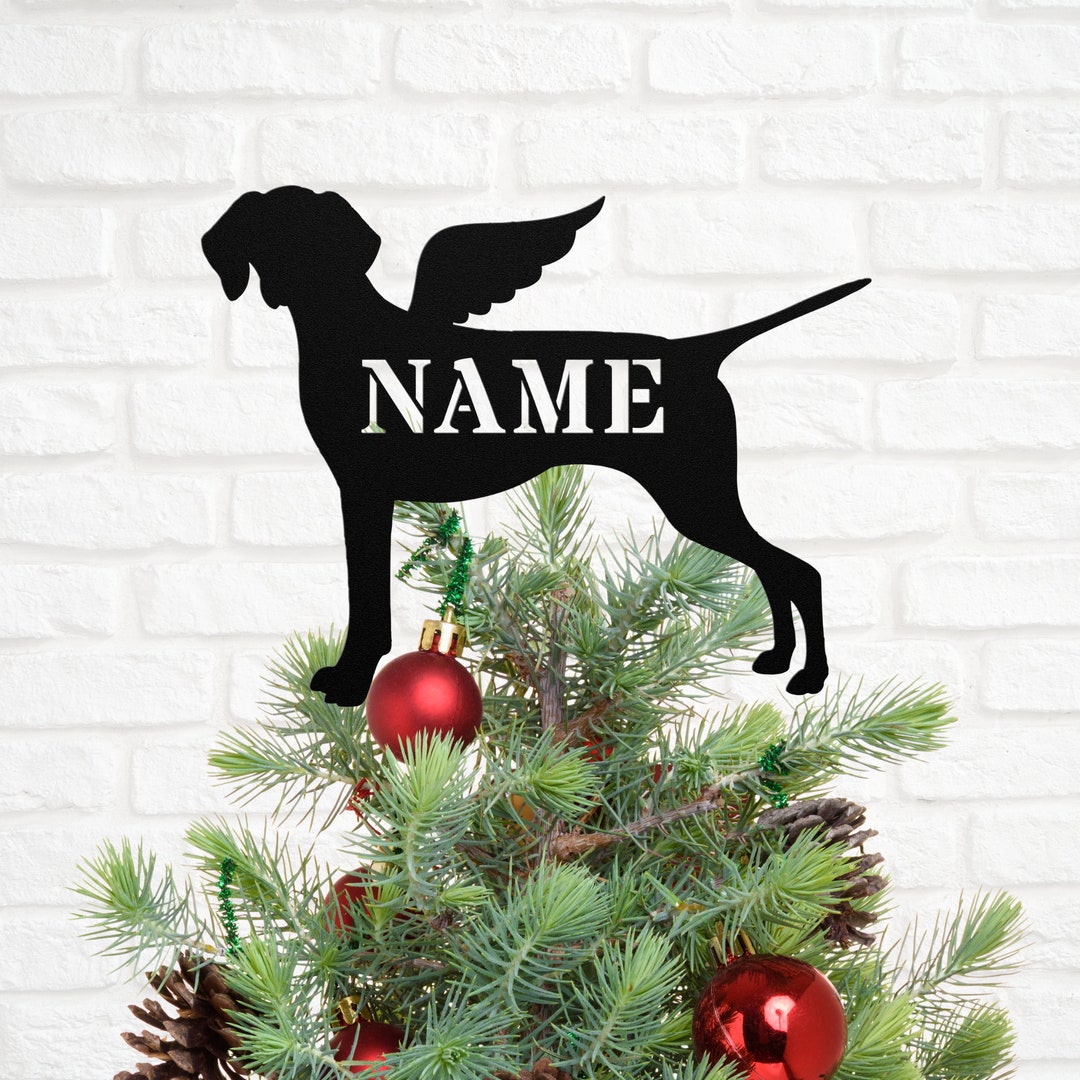 English Pointer Tree Topper Christmas Holiday Decoration Ornament Dog ...