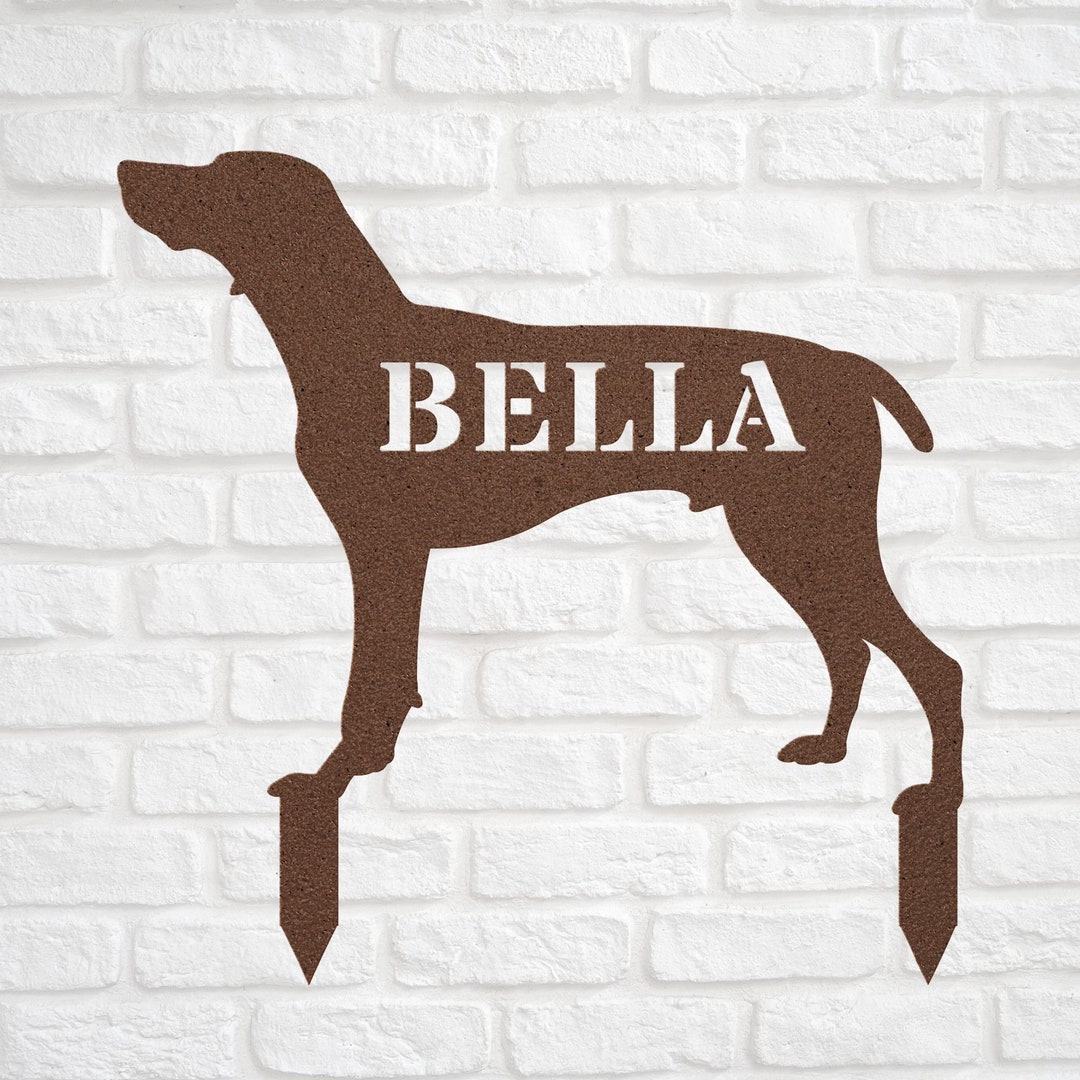 Gsp Yard Statue Stake Gsp Memorial Wind Chime Outdoor Garden Art Decor ...