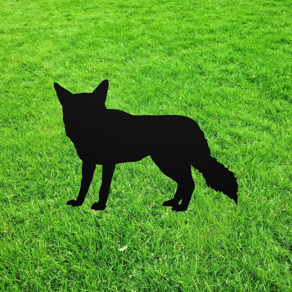 Coyote Statue Figurine Metal Sculpture Figure Stake Coyote - Etsy