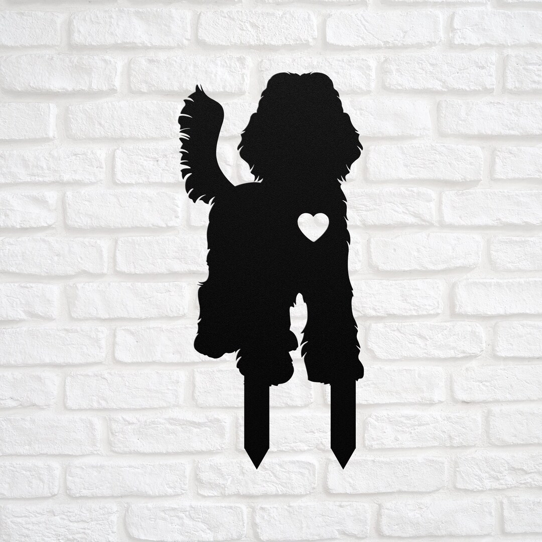 Personalized Labradoodle Garden Statue Stake, Custom Labradoodle ...