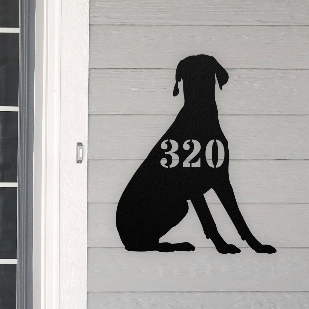 Personalized German Shorthaired Pointer Gsp Dog Address House Number ...