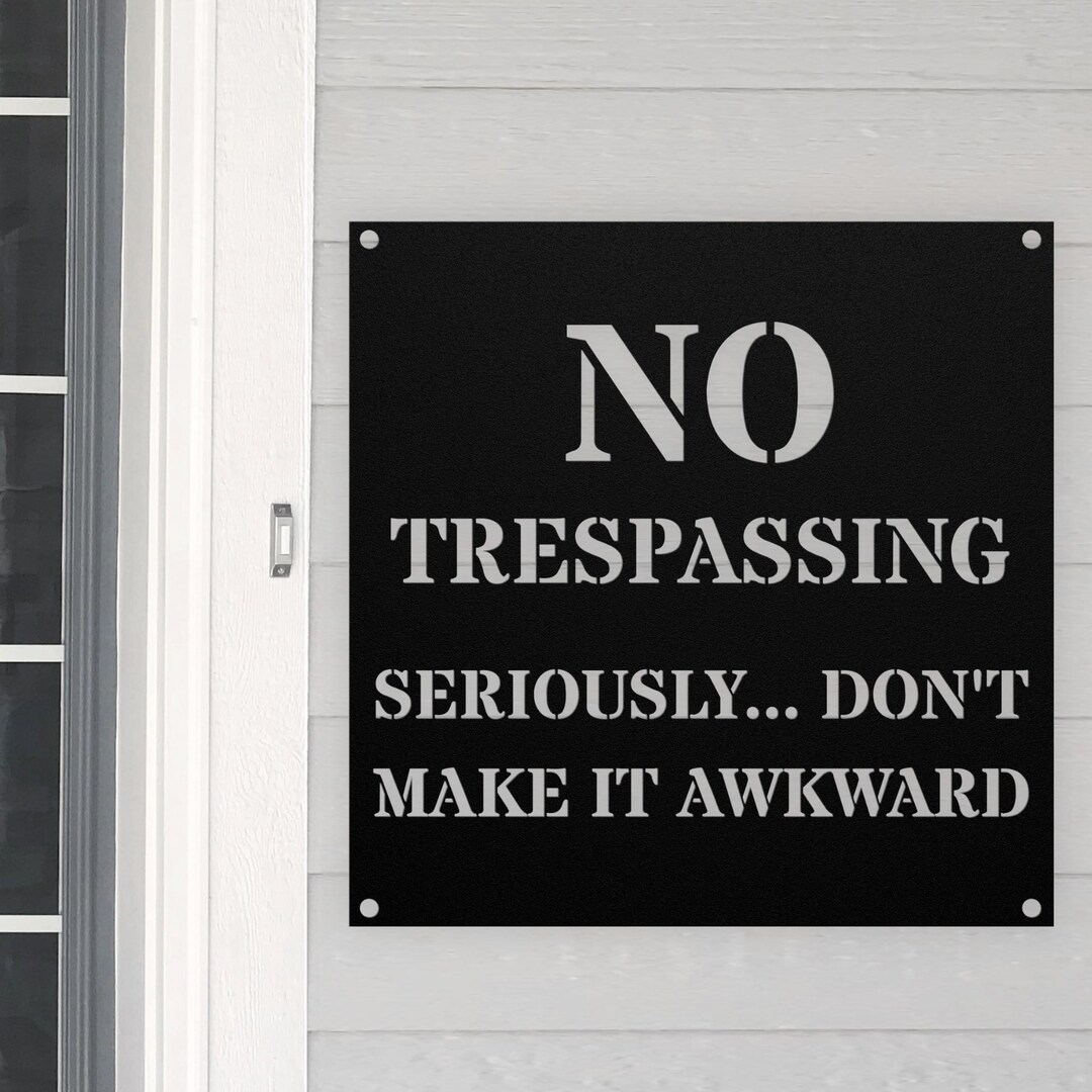 No Trespassing Sign - Warning Sign Private Area - Private Beach Sign ...
