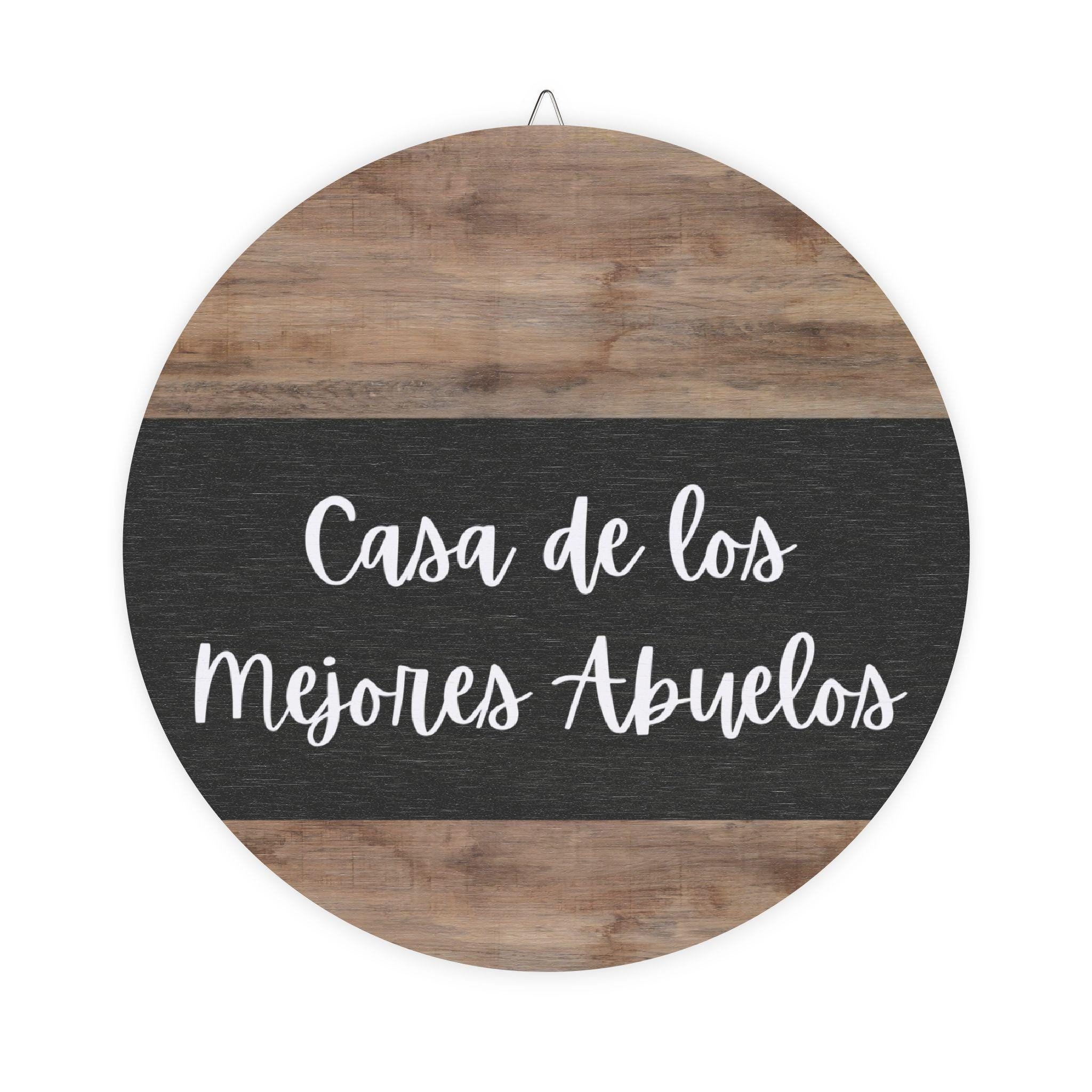 Casa De Los Mejores Abuelos Sign Door Hanger Wood Sign Front Door ...