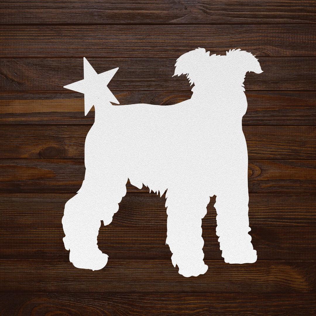 Miniature Schnauzer Tree Topper Christmas Holiday Decoration Ornament ...