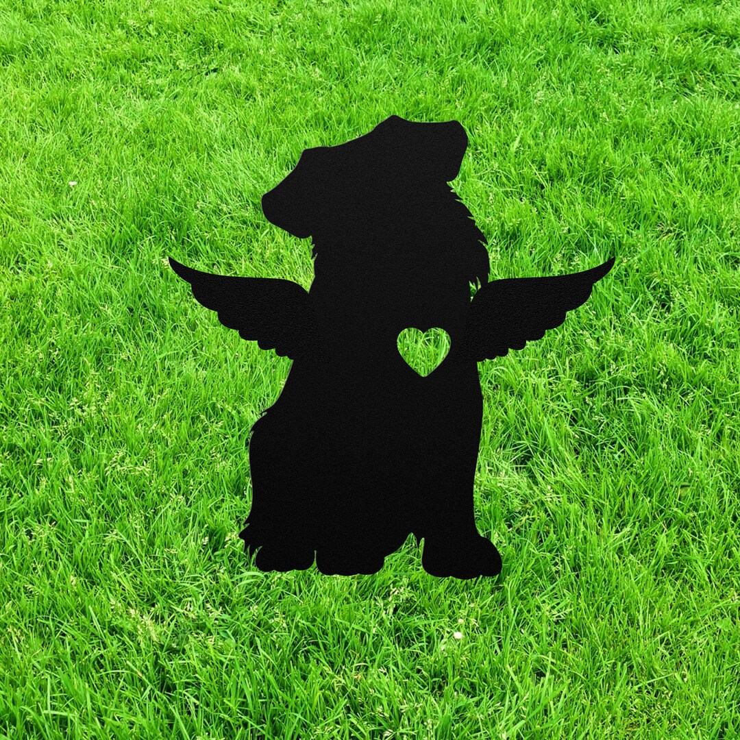 Brussels Griffon Angel Wings Yard Statue Stake, Custom Brussels Griffon ...