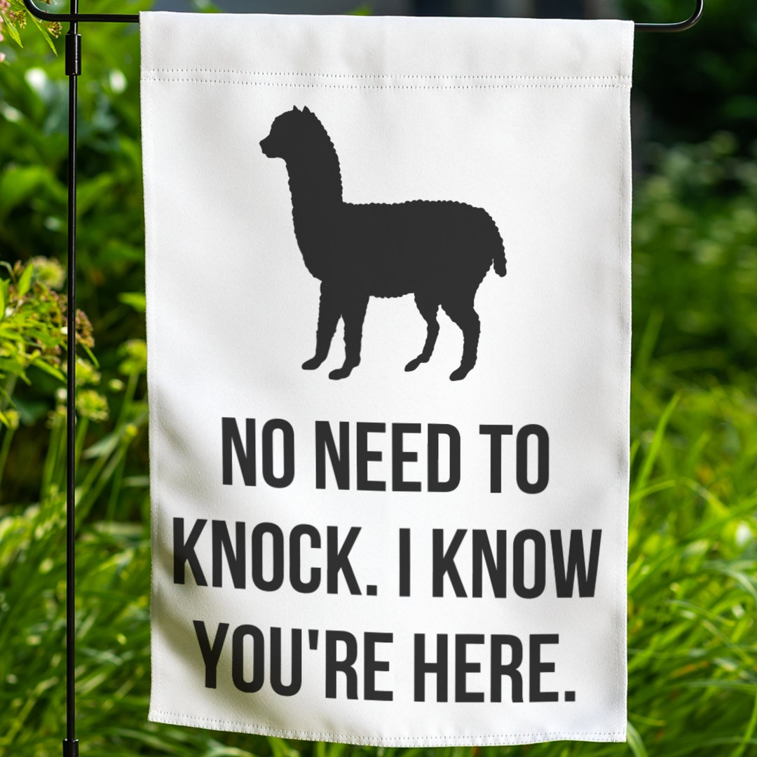 Alpaca Garden Flag Yard Sign Art Banner Alpaca Gift Lover Outdoor Decor ...