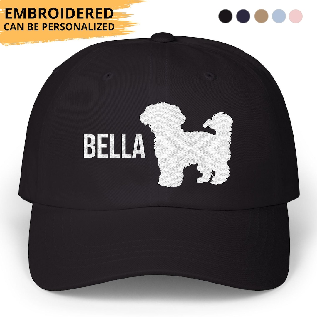 Maltese Dog Hat Embroidered Hat Personalized Malta Dog Dad Cap Maltese ...