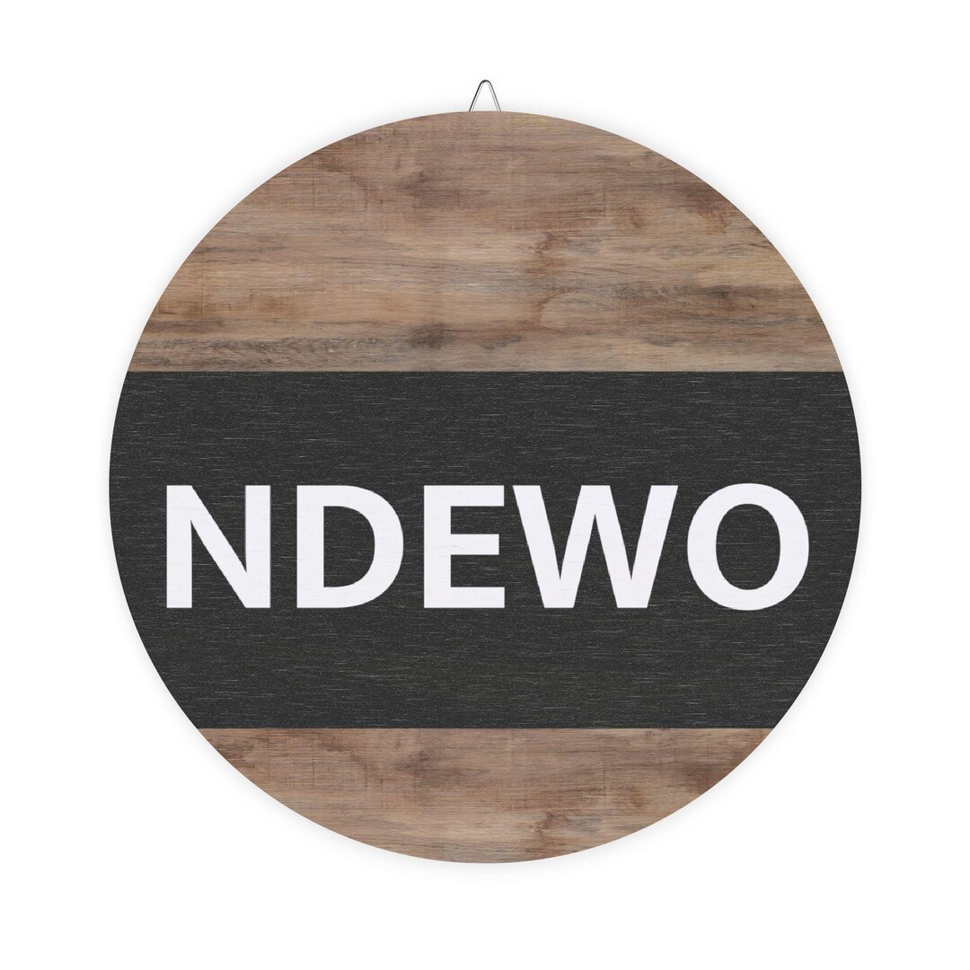 Igbo Welcome Sign Ndewo Door Hanger Wood Sign Front Door Wreath Front ...