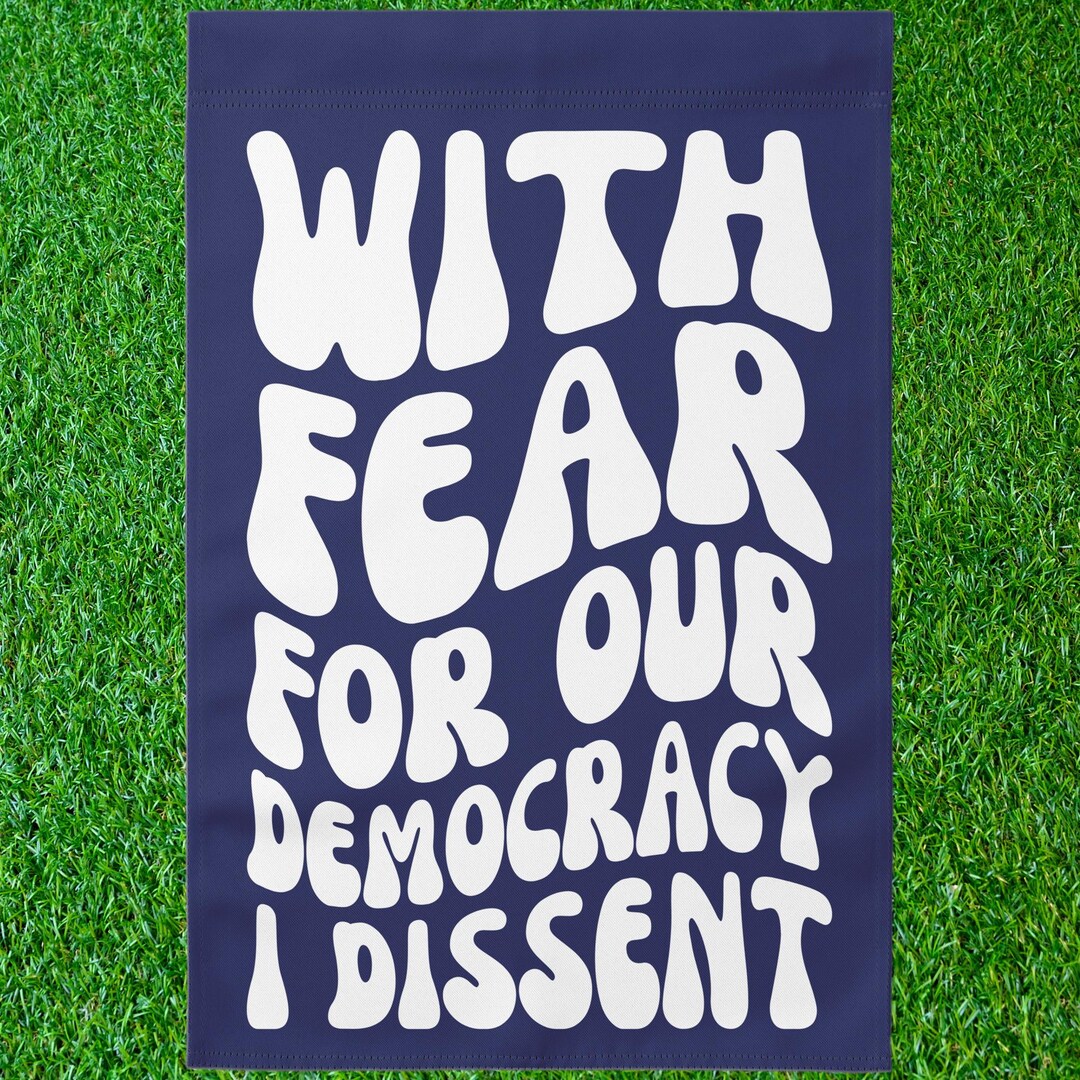 Dissent Flag, Vote Flag, Anti-trump Flag, Democracy Garden Flag, Kamala ...