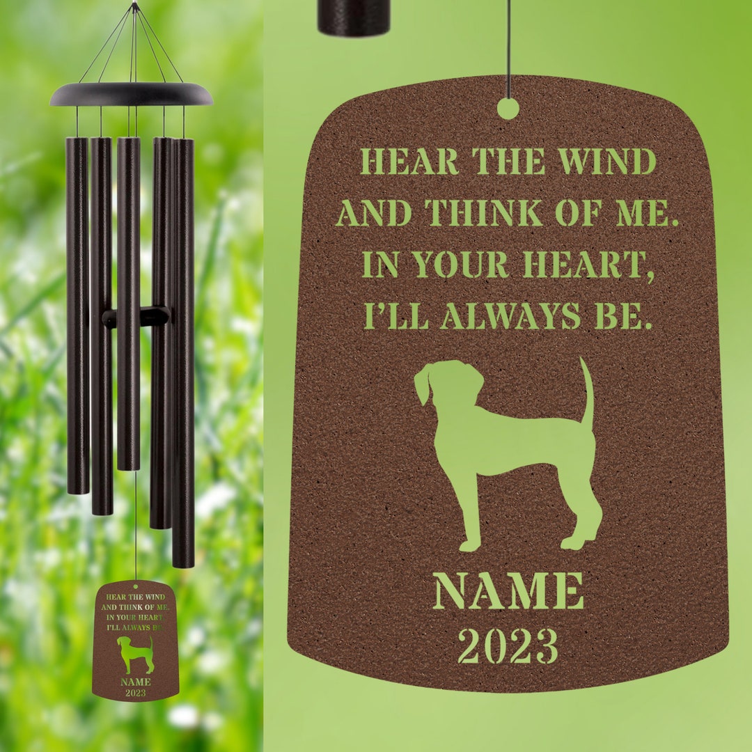 Beagle Wind Chime Sail Beagle Memorial Beagle Dog Loss Gift - Etsy