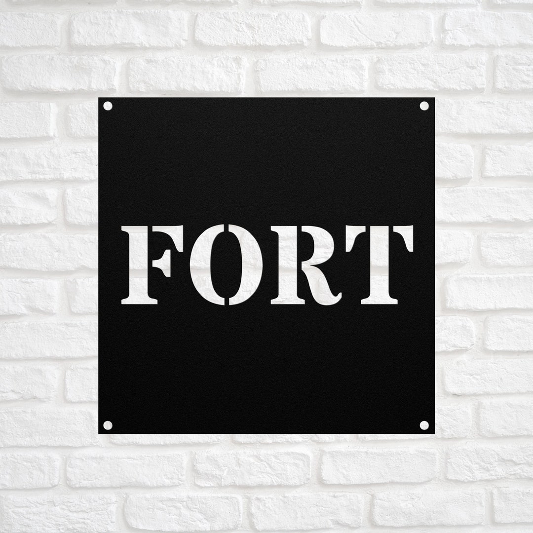 Fort Sign Personalized Kids Fort Sign Treehouse Sign Man Cave Military ...