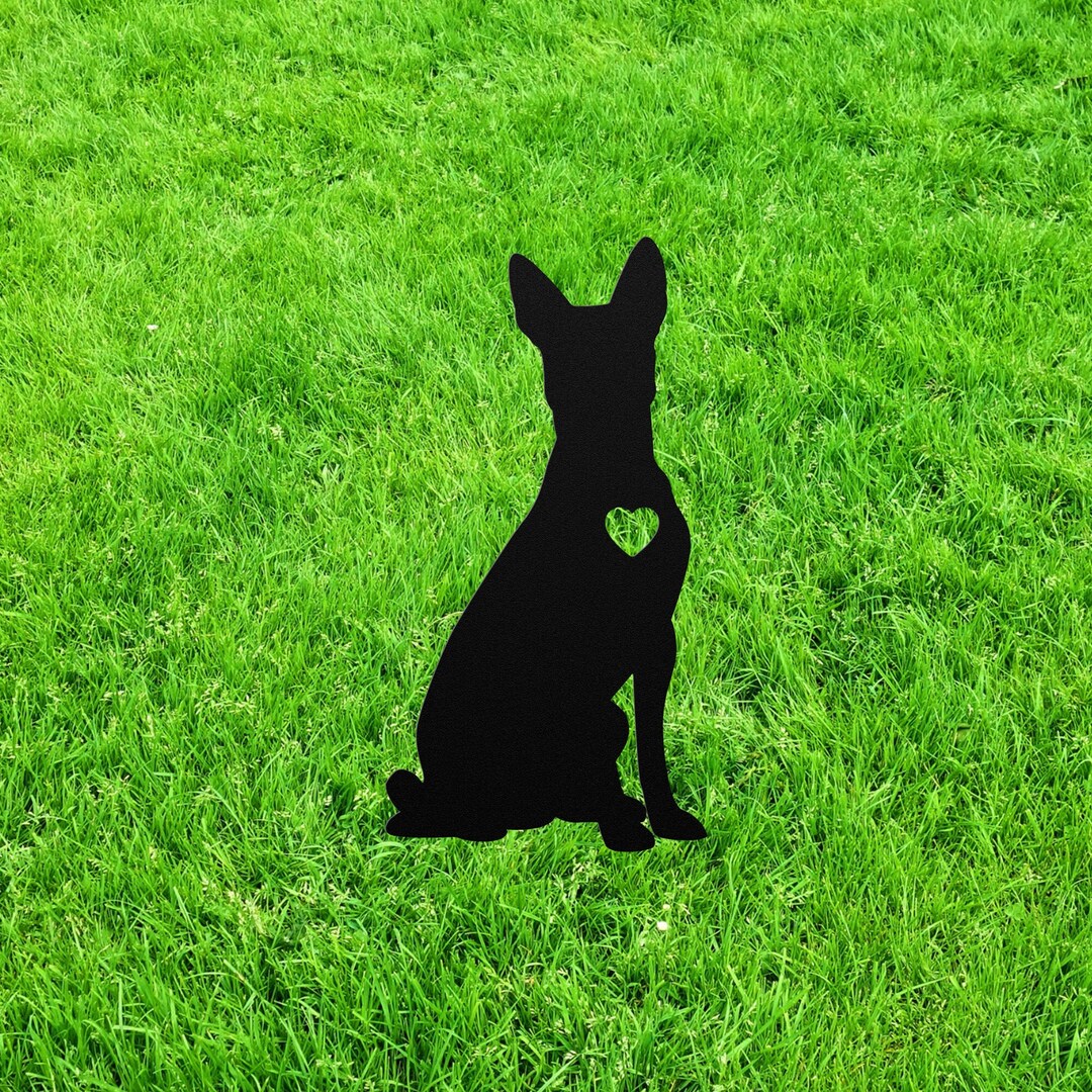 Personalized Basenji Garden Statue Stake, Custom Basenji Outdoor Yard ...