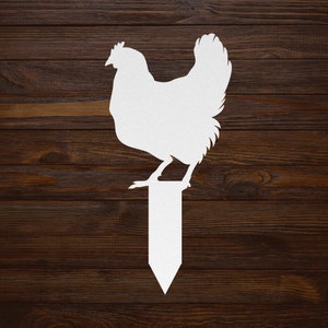 Farmhouse Tree Topper - Chicken Tree Topper White Metal Tree Topper - Etsy