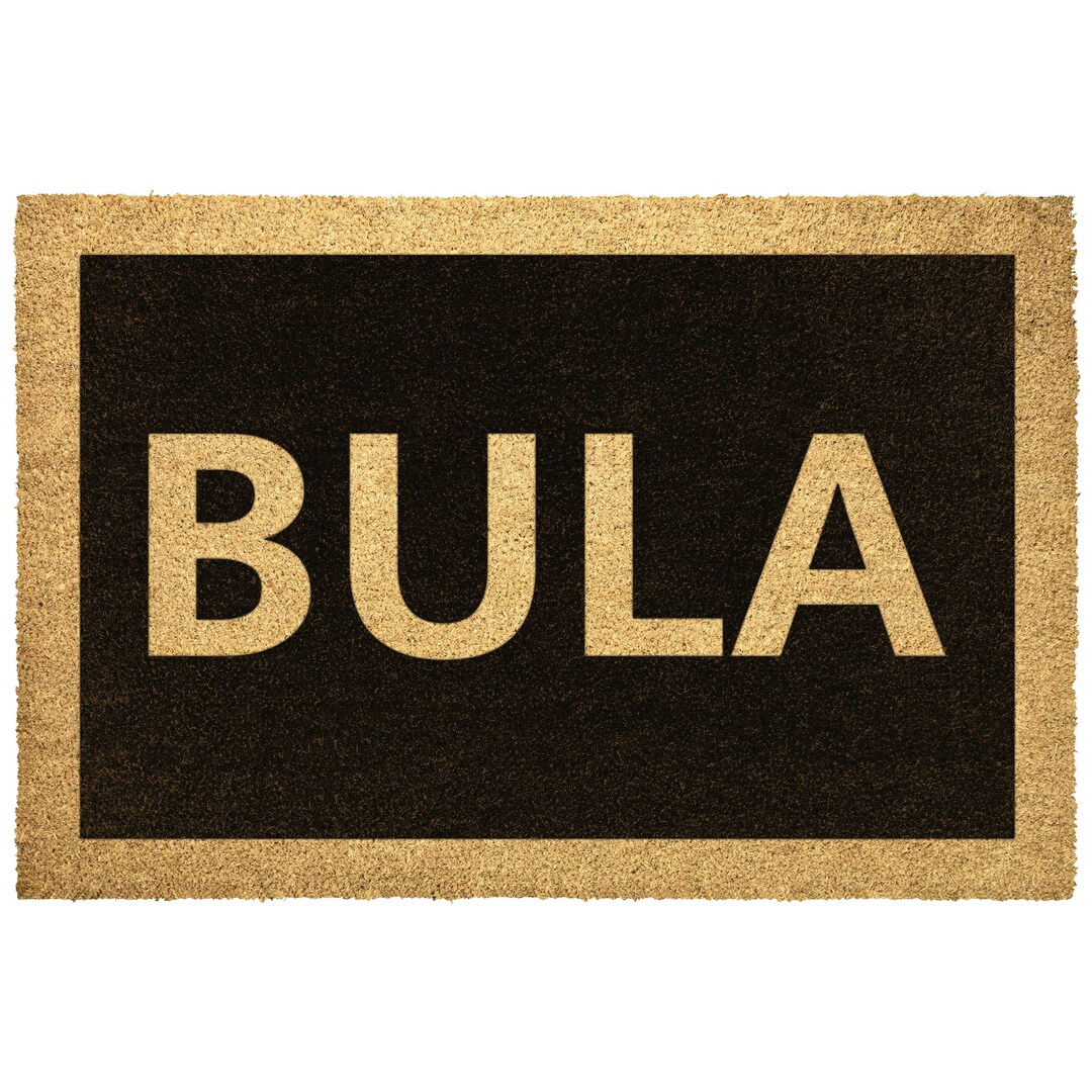 Bula Welcome Doormat, Fijian Welcome Mat, Fijian Coir Doormat, Bula ...