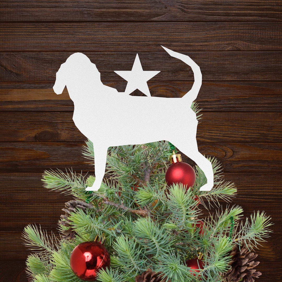 Bloodhound Tree Topper Christmas Holiday Decoration Ornament Dog Gift ...
