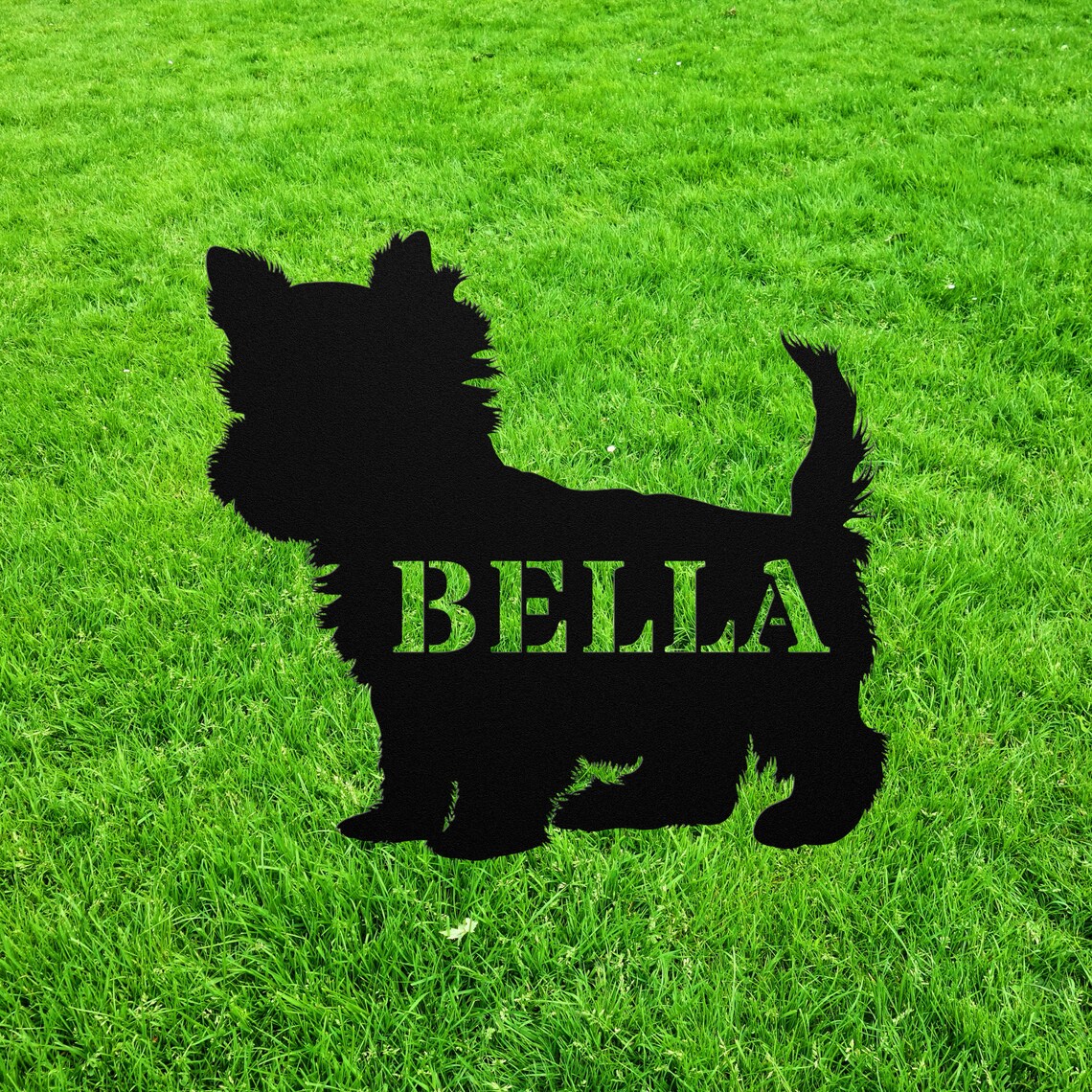 Yorkie Angel Garden Statue Stake Custom Yorkshire Terrier - Etsy