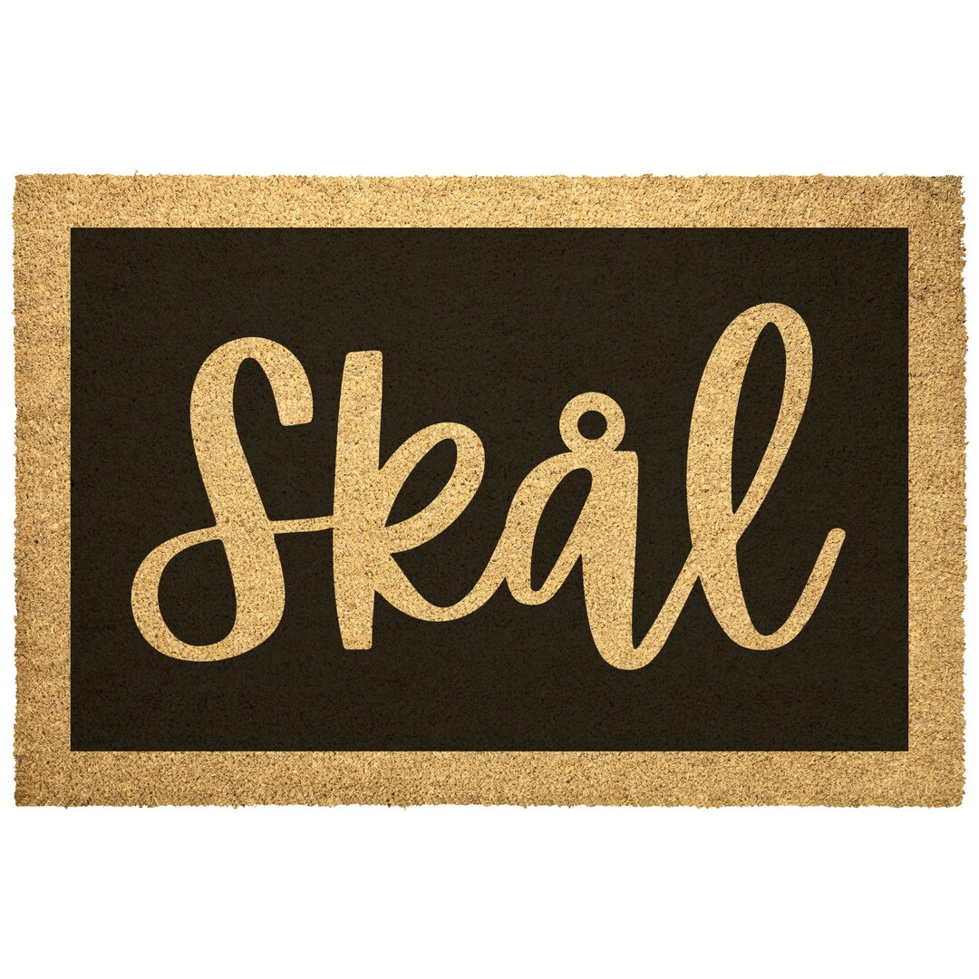Skal, Scandinavian Doormat, Cheers in Swedish Outdoor Rug, Norwegian ...