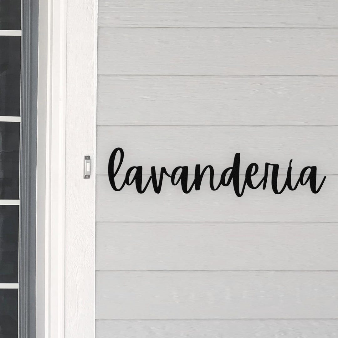Lavanderia Sign, Spanish Metal Sign, La Familia Sign, Spanish Home ...