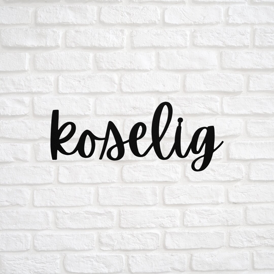 Koselig Sign Norwegian Norway Metal Sign Wall Decor Home and Living ...
