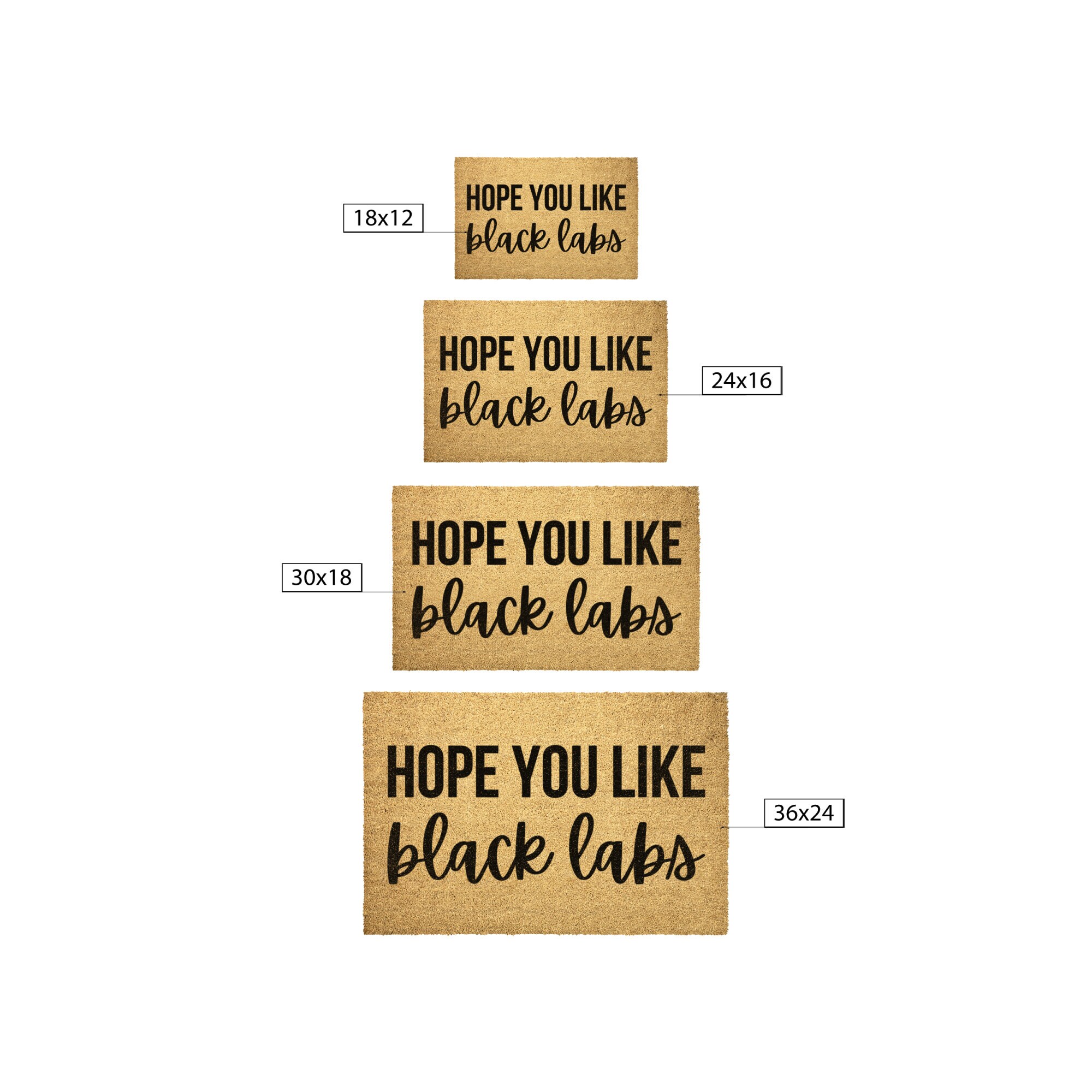 Black Labrador Gift Hope You Like Black Labs Doormat Outdoor - Etsy