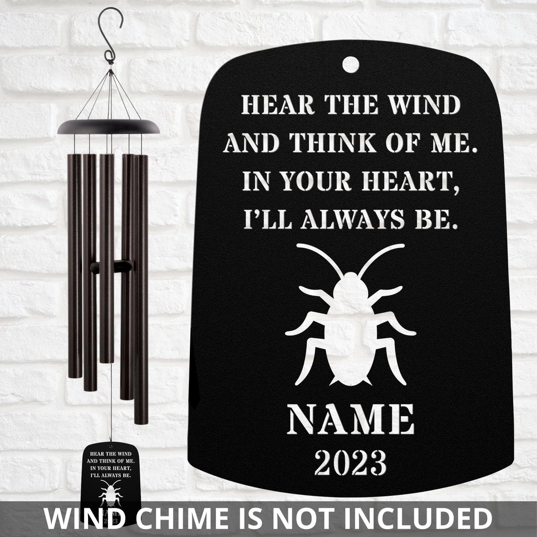 Cockroach Wind Chime Sail Cockroach Memorial Cockroach Loss Gift ...
