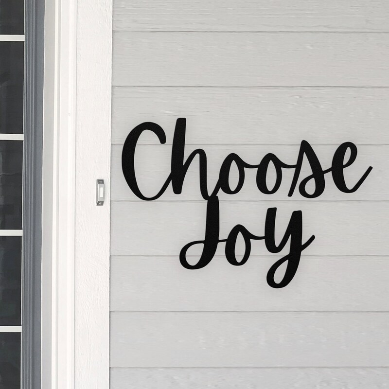 Joy Metal Sign - Etsy