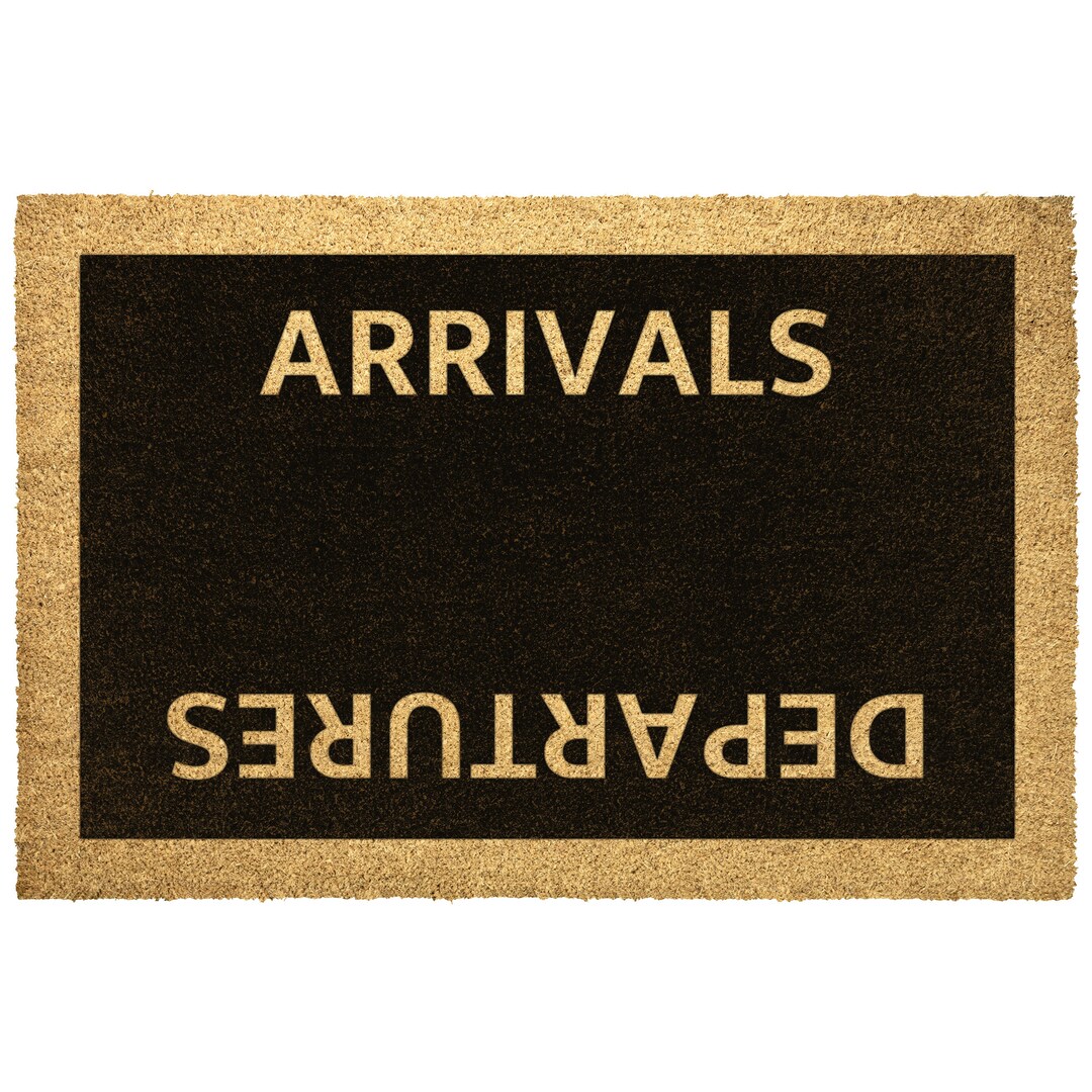 Departure Arrival Doormat, Aviation Gift, Present for Pilot - Etsy