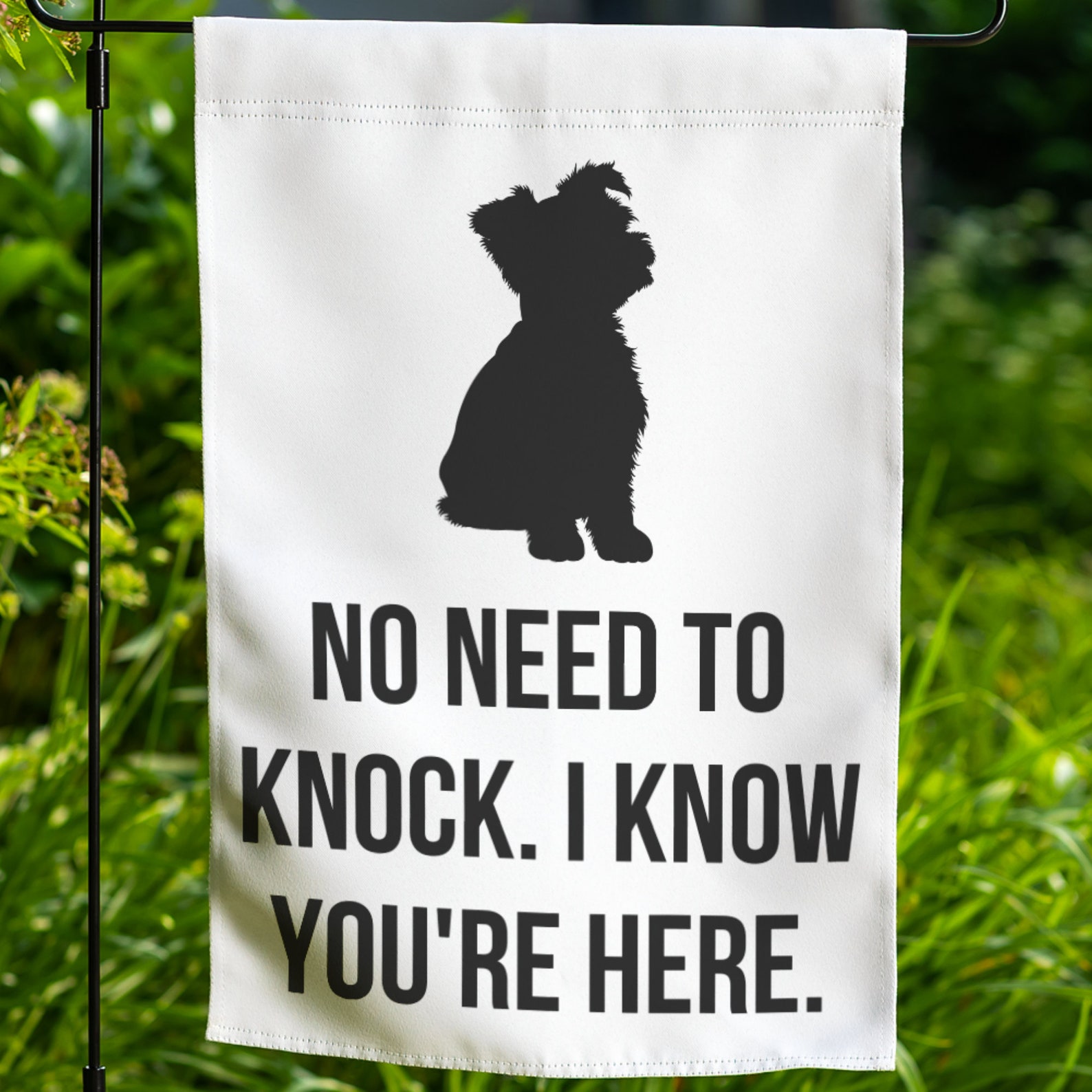 Yorkie Garden Flag Yard Sign Art Banner Yorkshire Terrier Gift Lover ...
