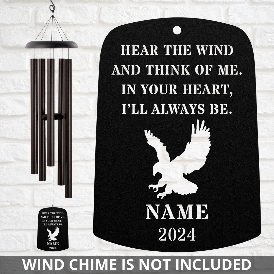 Hawk Wind Chime Sail Hawk Memorial Hawk Loss Gift Sympathy Bereavement ...