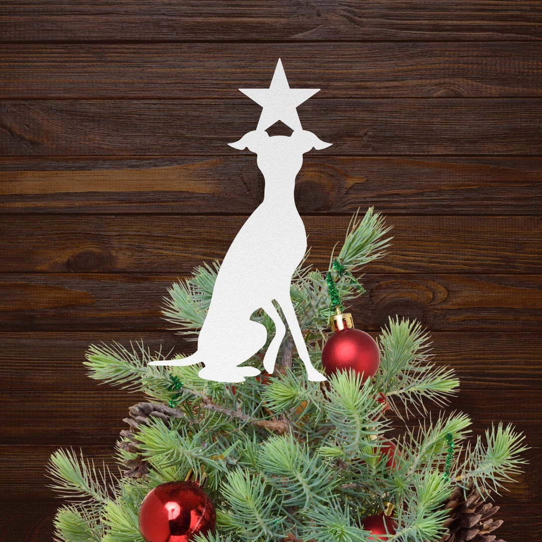 Italian Greyhound Tree Topper Christmas Holiday Decoration Ornament Dog ...