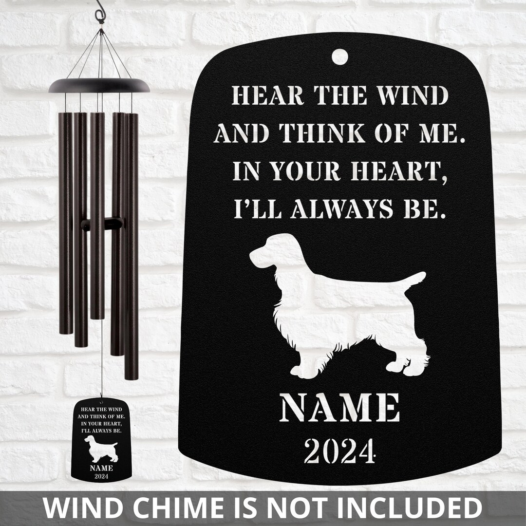 Cocker Spaniel Wind Chime Sail Cocker Spaniel Memorial Cocker Spaniel ...