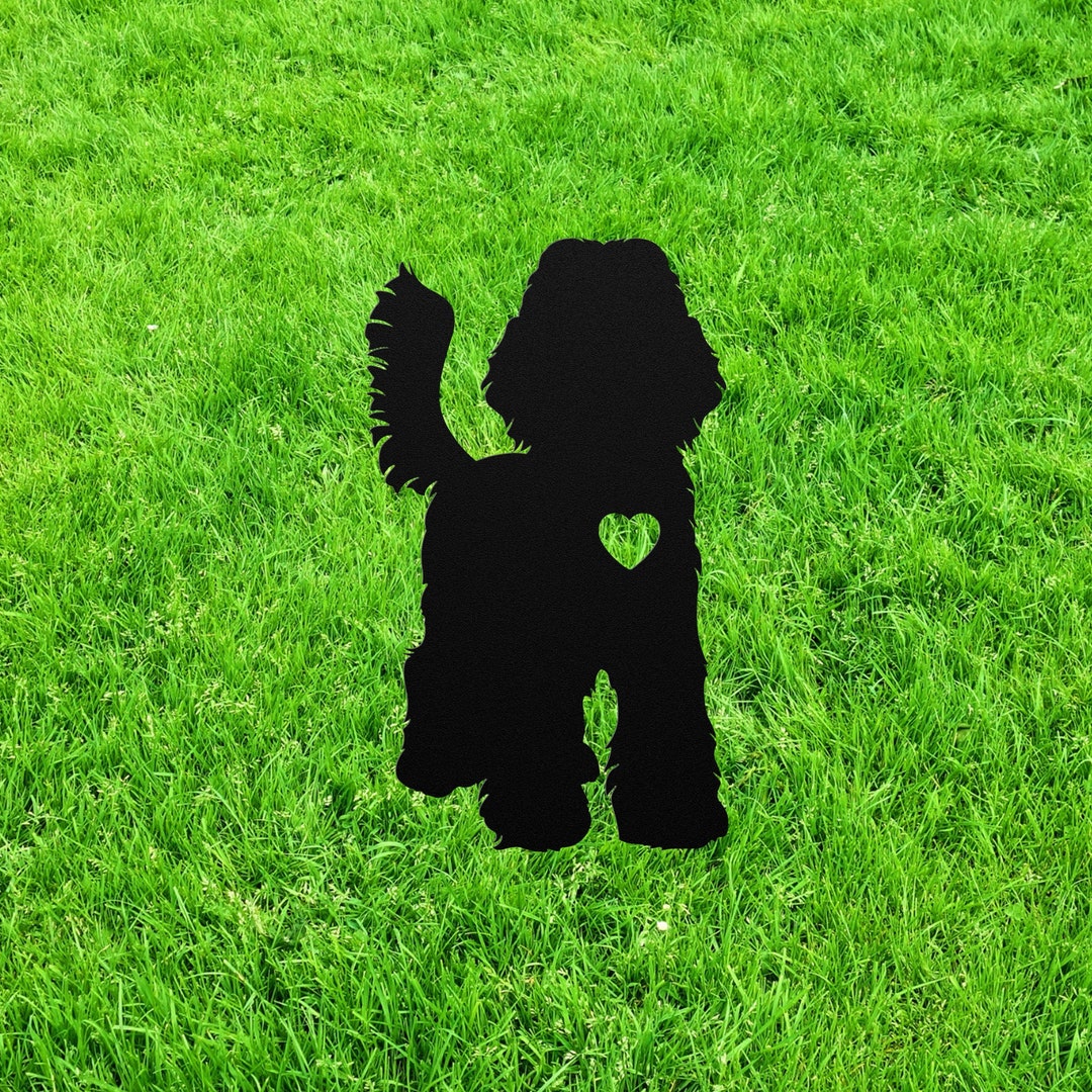 Personalized Labradoodle Garden Statue Stake, Custom Labradoodle ...