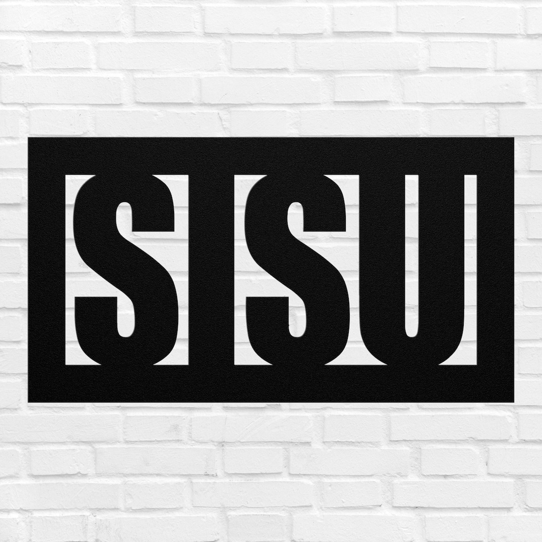 Sisu Sign Finnish Metal Word Finland Sign - Etsy