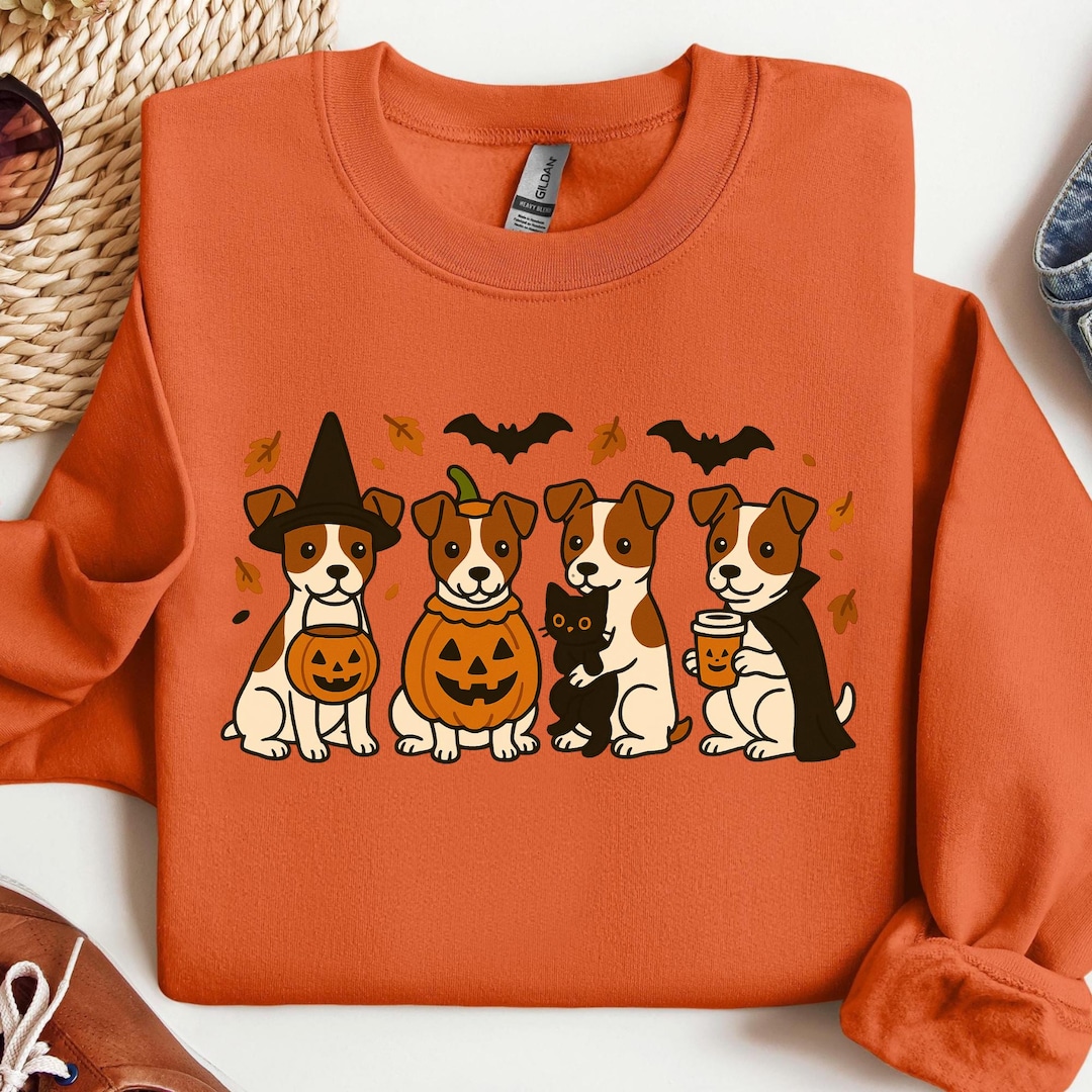 Parson Russell Terrier Halloween Sweatshirt, Russell Terrier Fall ...